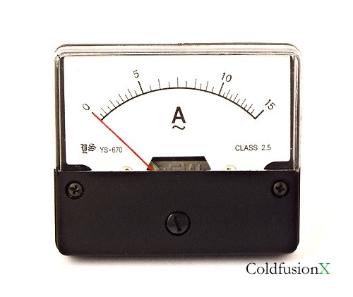 AC 0-15A Analog Current Panel Meter - LightObject | Professional Laser ...