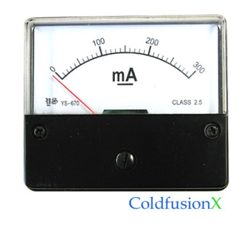 DC 0-300mA Analog Panel Meter - LightObject | Professional Laser ...
