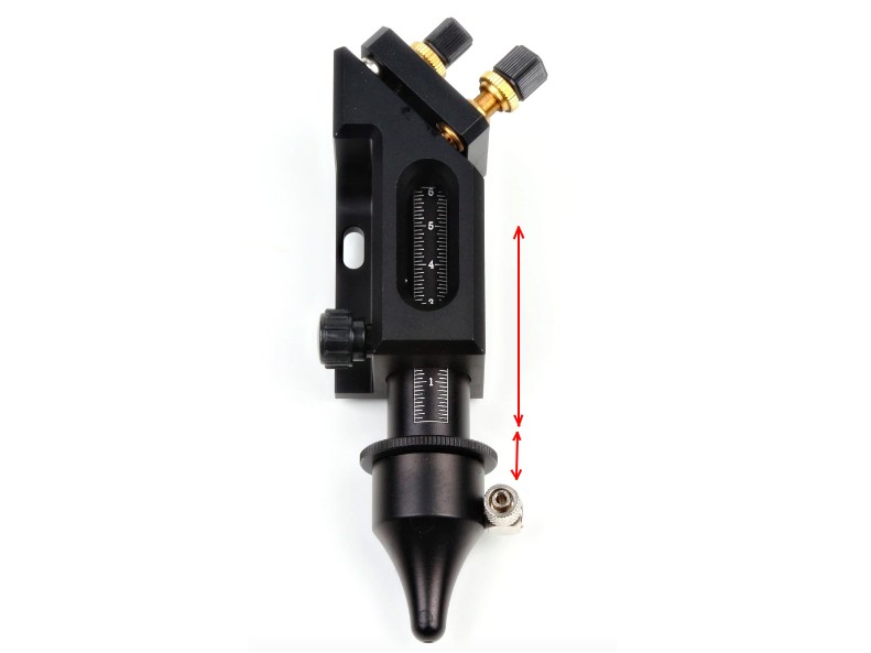How to fit a different focal length lens on the existing laser head ...