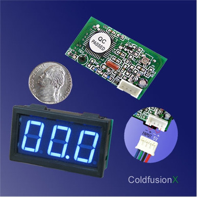 3 digit Mini Blue LED 100A Current Meter - LightObject | Professional ...