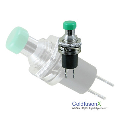 A pack of 5 Press/Push button switch (Green & normally opened ...