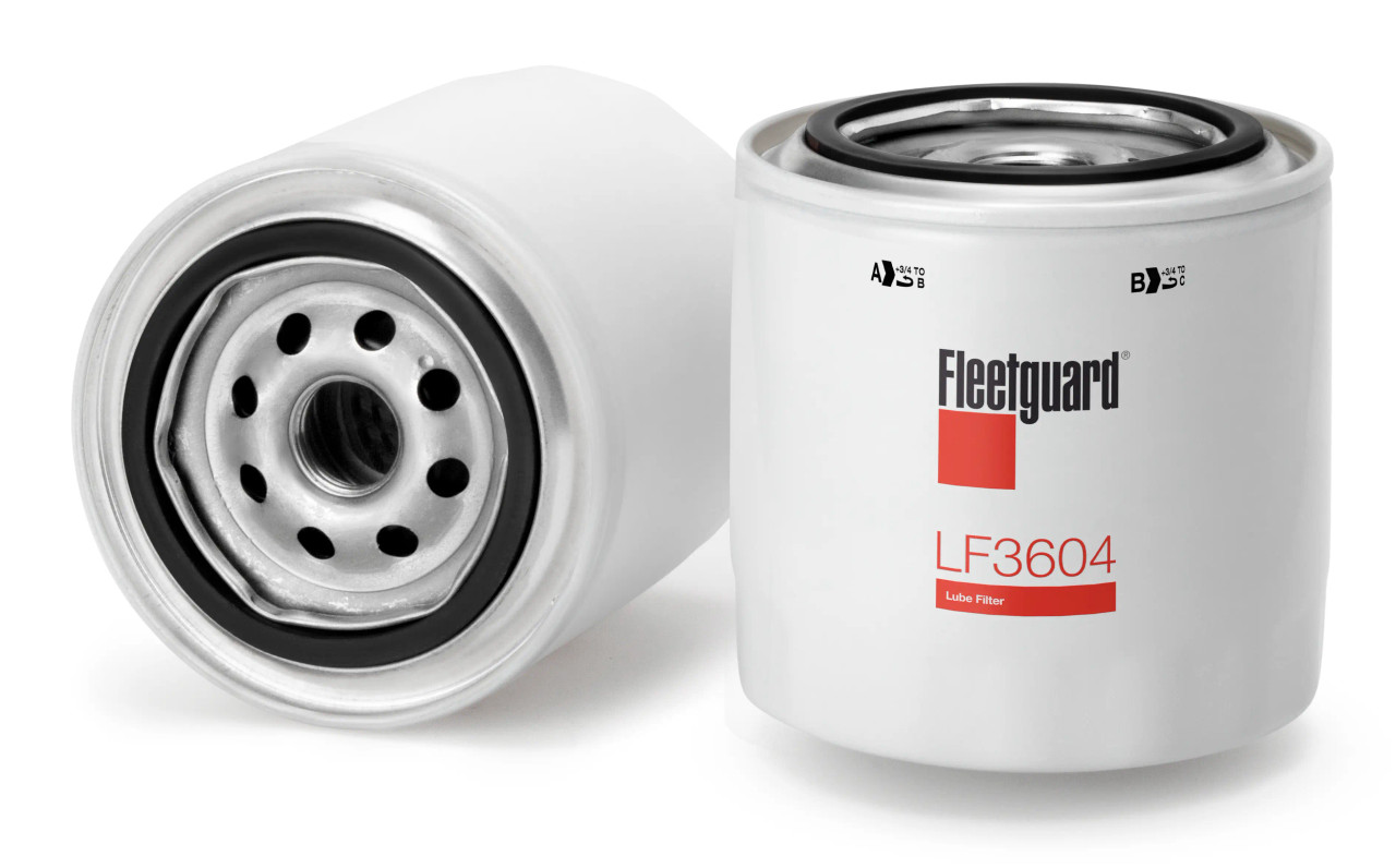 Fleetguard LF3604 Oil Filter, Spin-On