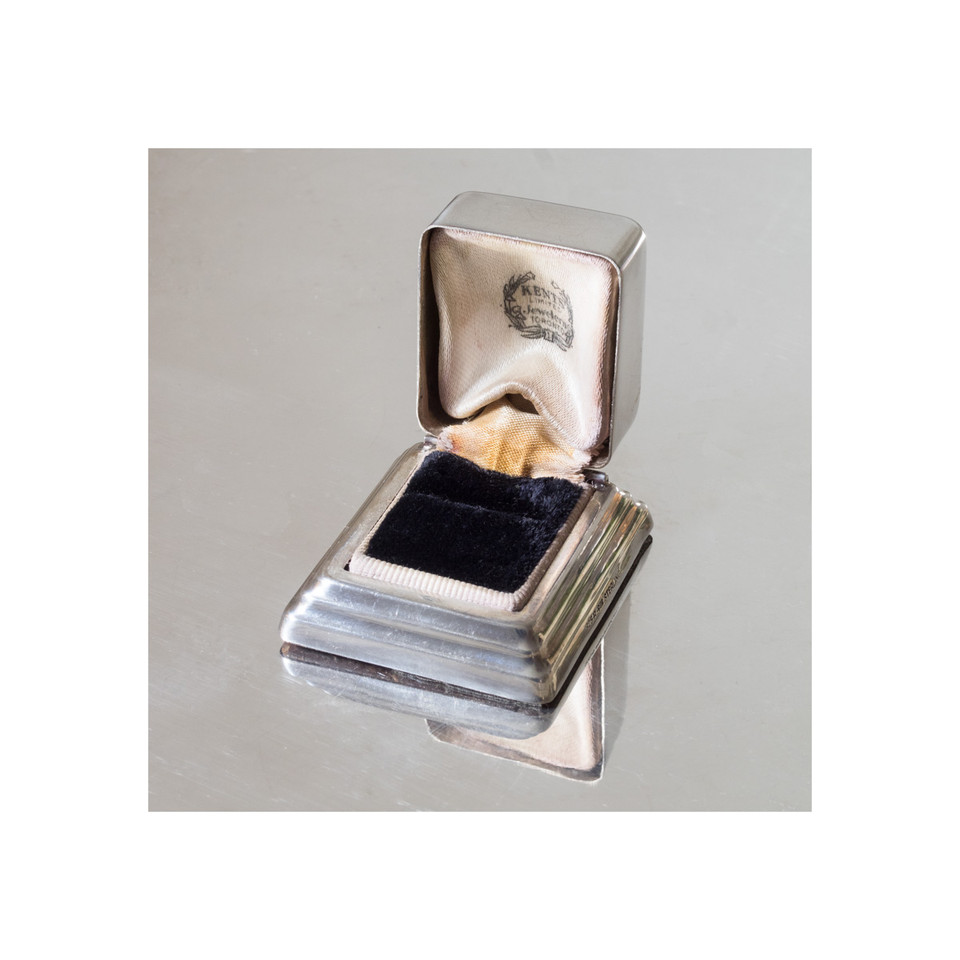 Vintage Sterling Silver Ring Box | Sugar et Cie | Silver Ring Box