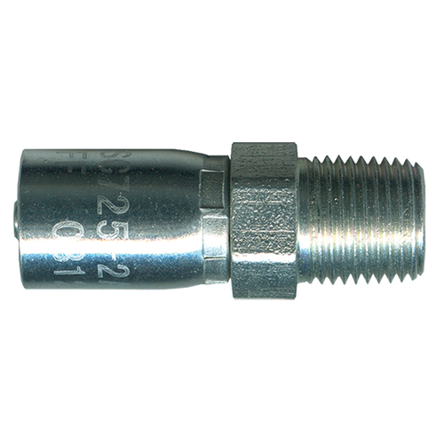 1/8 x 1/8" 100R7 Hose Crimp - Male NPT SC725-2A - Prairie Bearing & Bolt