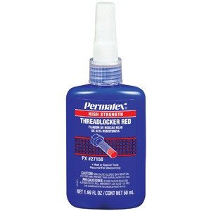 Red High Strength Threadlocker 50ml Bottle 27150 - Prairie Bearing & Bolt