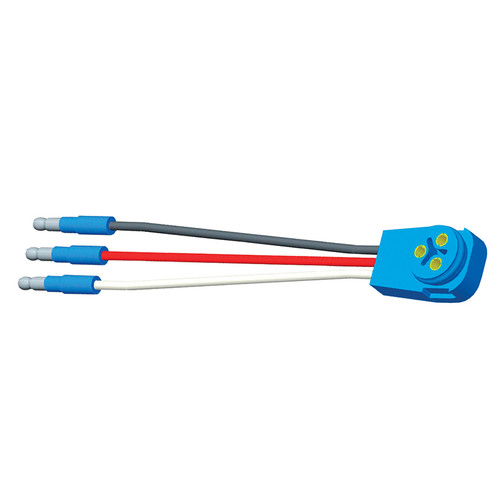 6" Stop/Tail/Turn Three-Wire 90° Female Pin Pigtail w/.180" Bullet ...