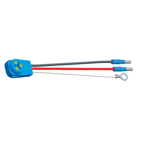 8" Stop/Tail/Turn Three-Wire 90° Female Pin Pigtail w/.180" Bullet ...