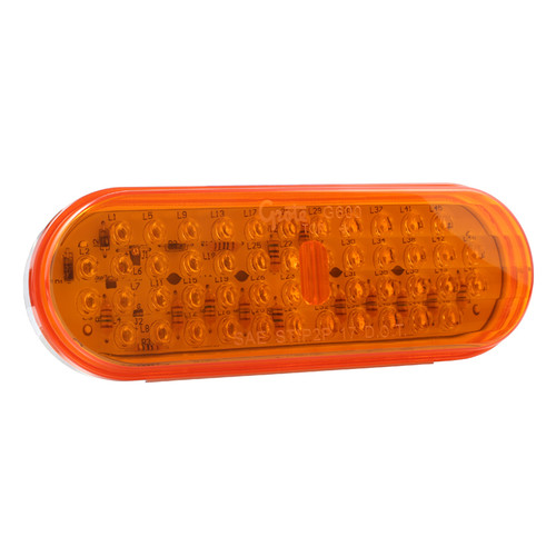Hi Count® Oval LED Stop/Tail/Turn Lamp Front or Rear Turn - Amber G6003 ...