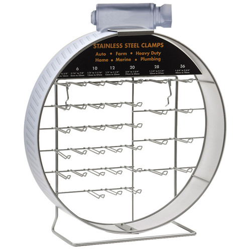 Hose Clamp Display Rack G7RACK-250 - Prairie Bearing & Bolt