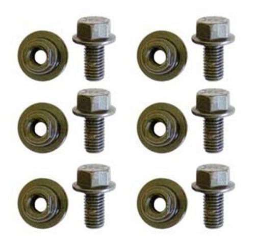 6 Pack Rotary Drum Mower Bolts w/Nuts CUT01132 - Prairie Bearing & Bolt