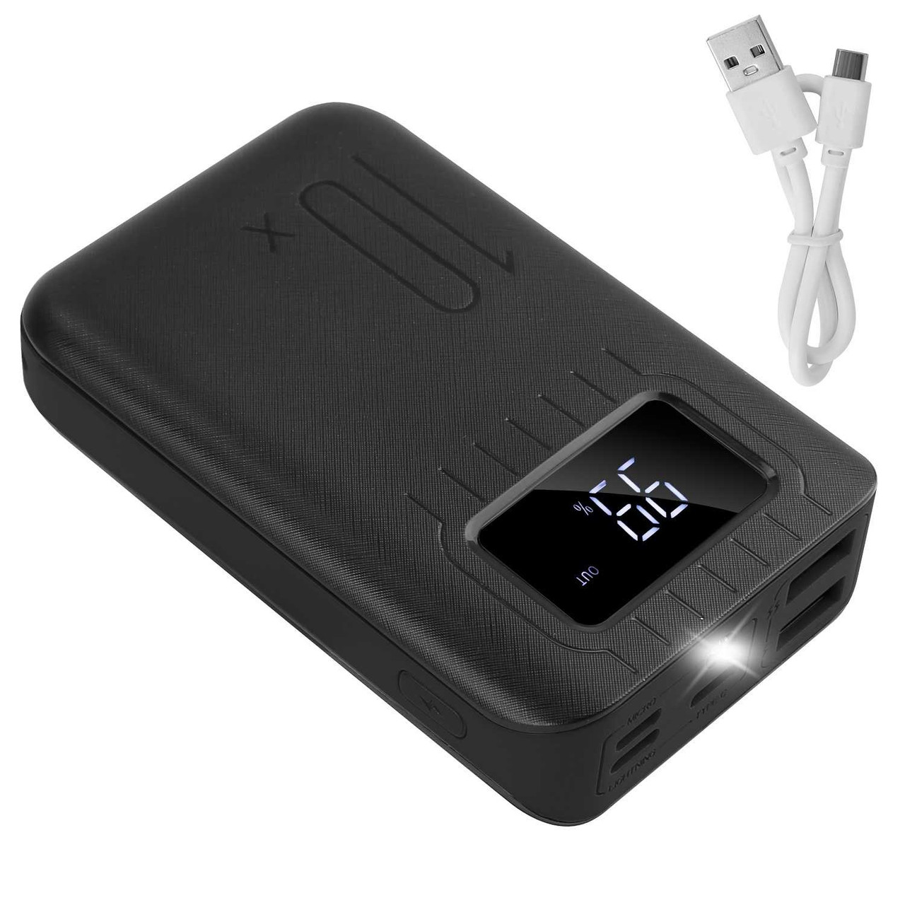 10000mAh Portable Power Bank External Battery Pack Charger Dual USB ...