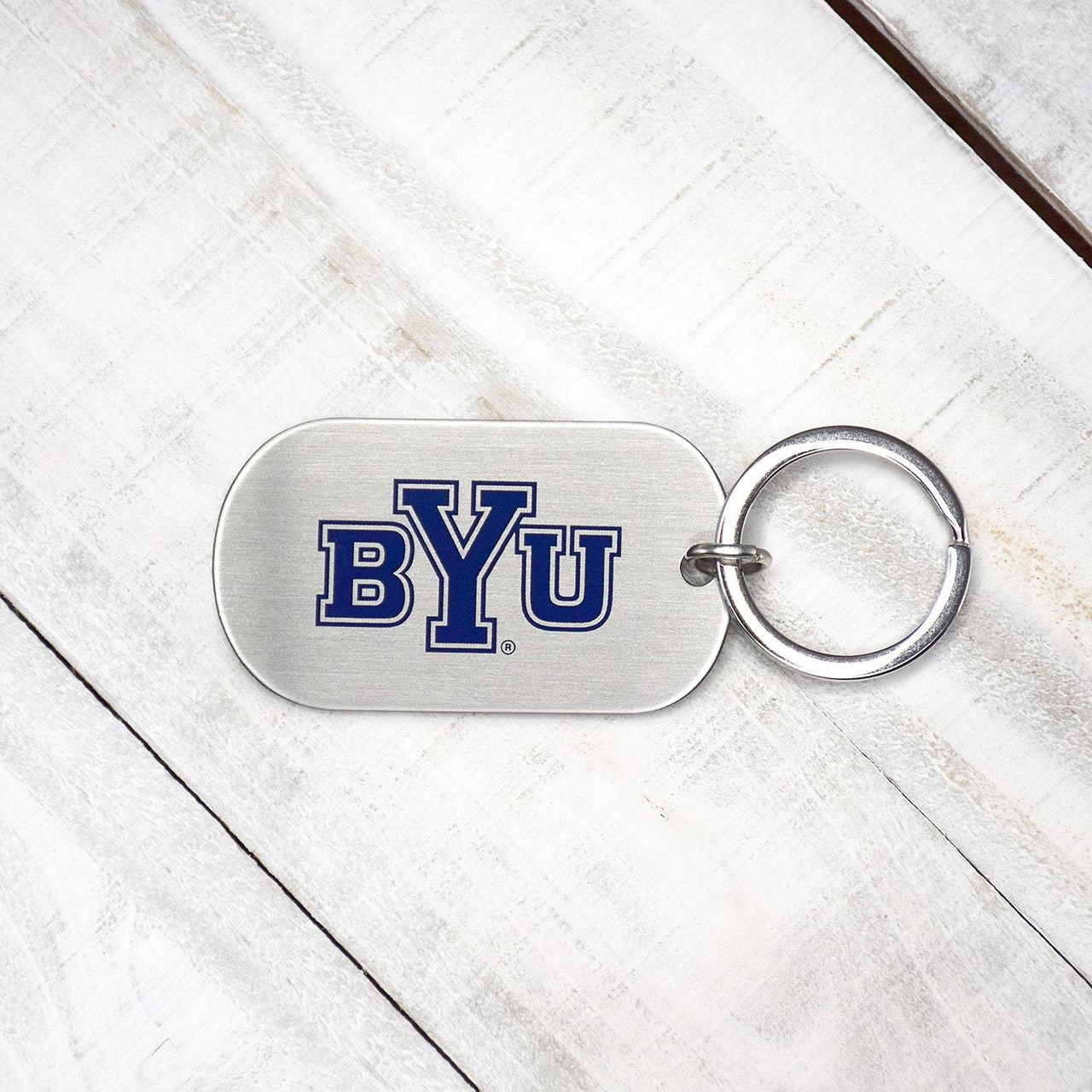 BYU Cougars Logo Dog Tag Key Chain