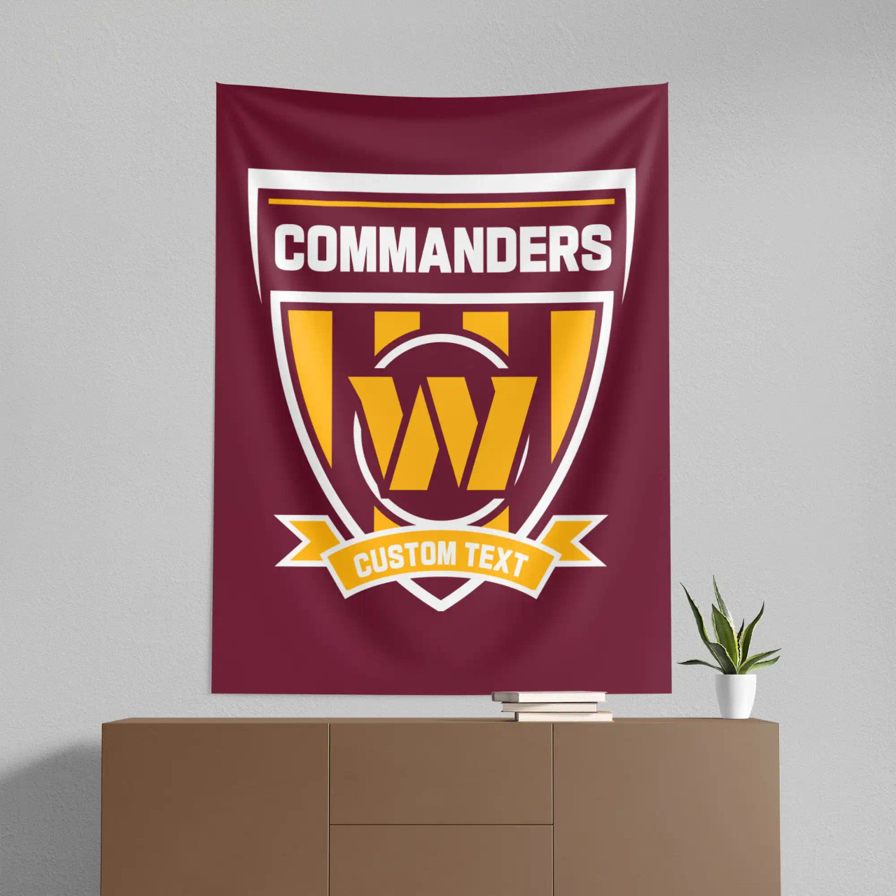 NFL Washington Commanders Allegiance Personalized Wall Hanging