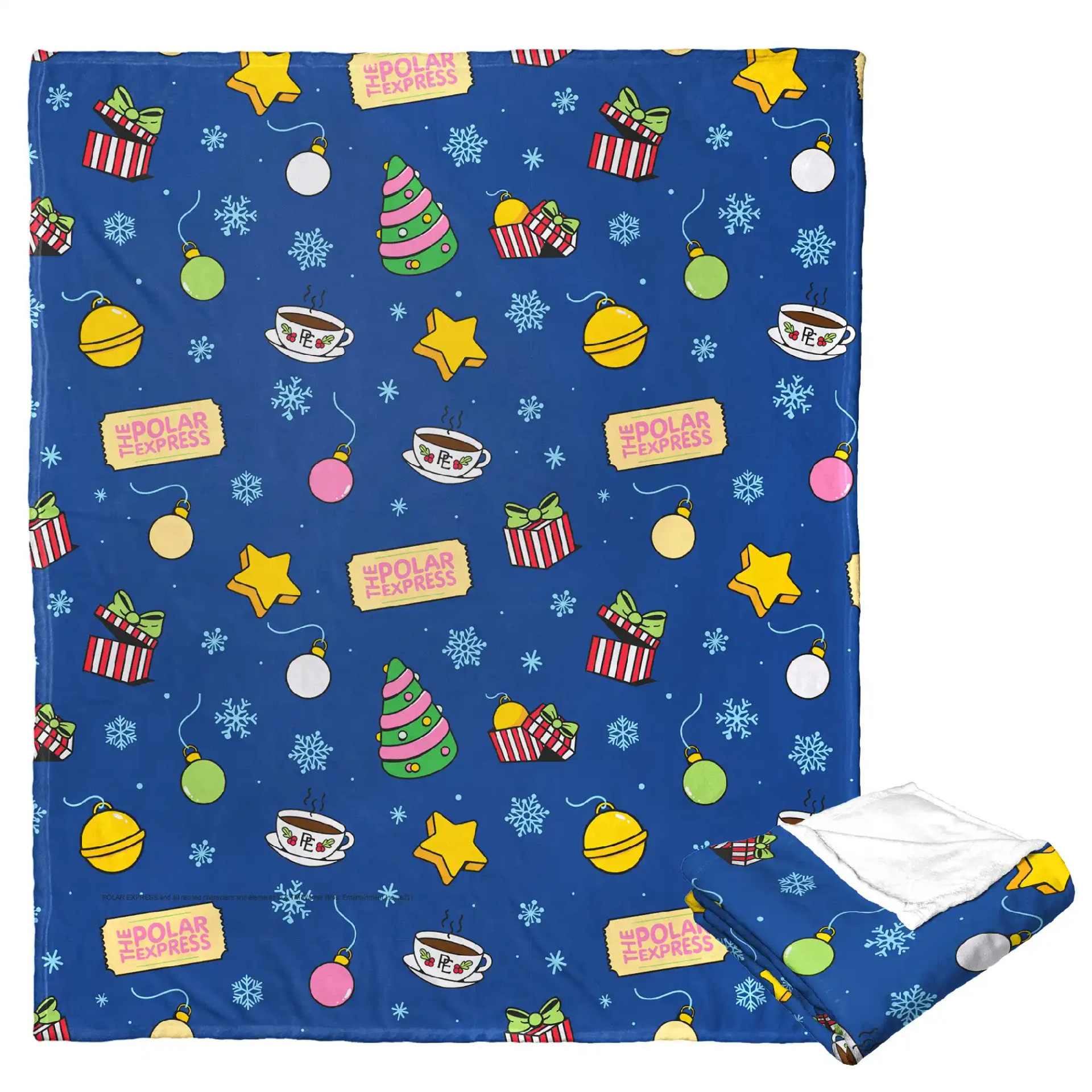 Warner Bros. Polar Express The Arrival Silk Touch Throw Blanket