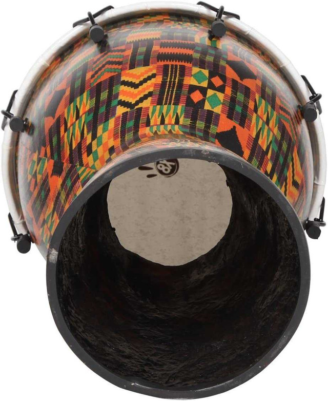 X8 Drums Kente Cloth Djembe, Key Tuned, Synthetic Head, Small