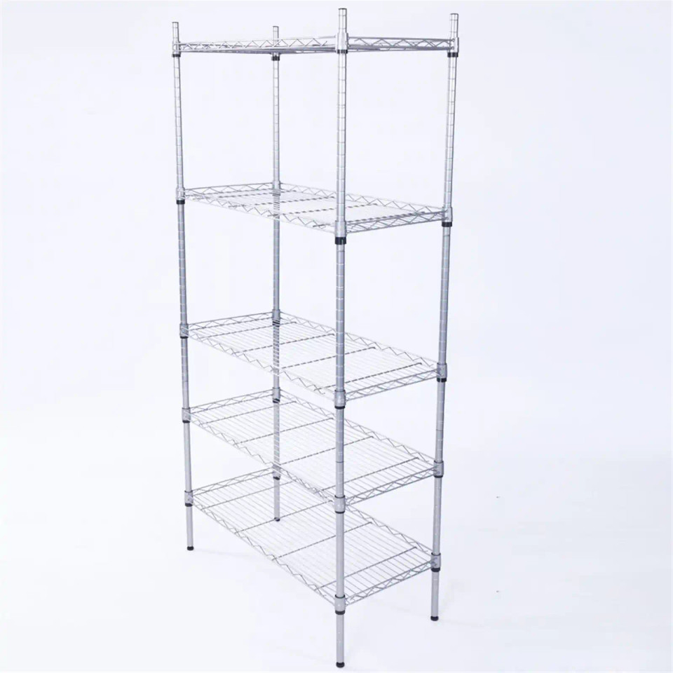 5-Shelf Adjustable; Heavy Duty Storage Shelving Unit; Steel Organizer ...