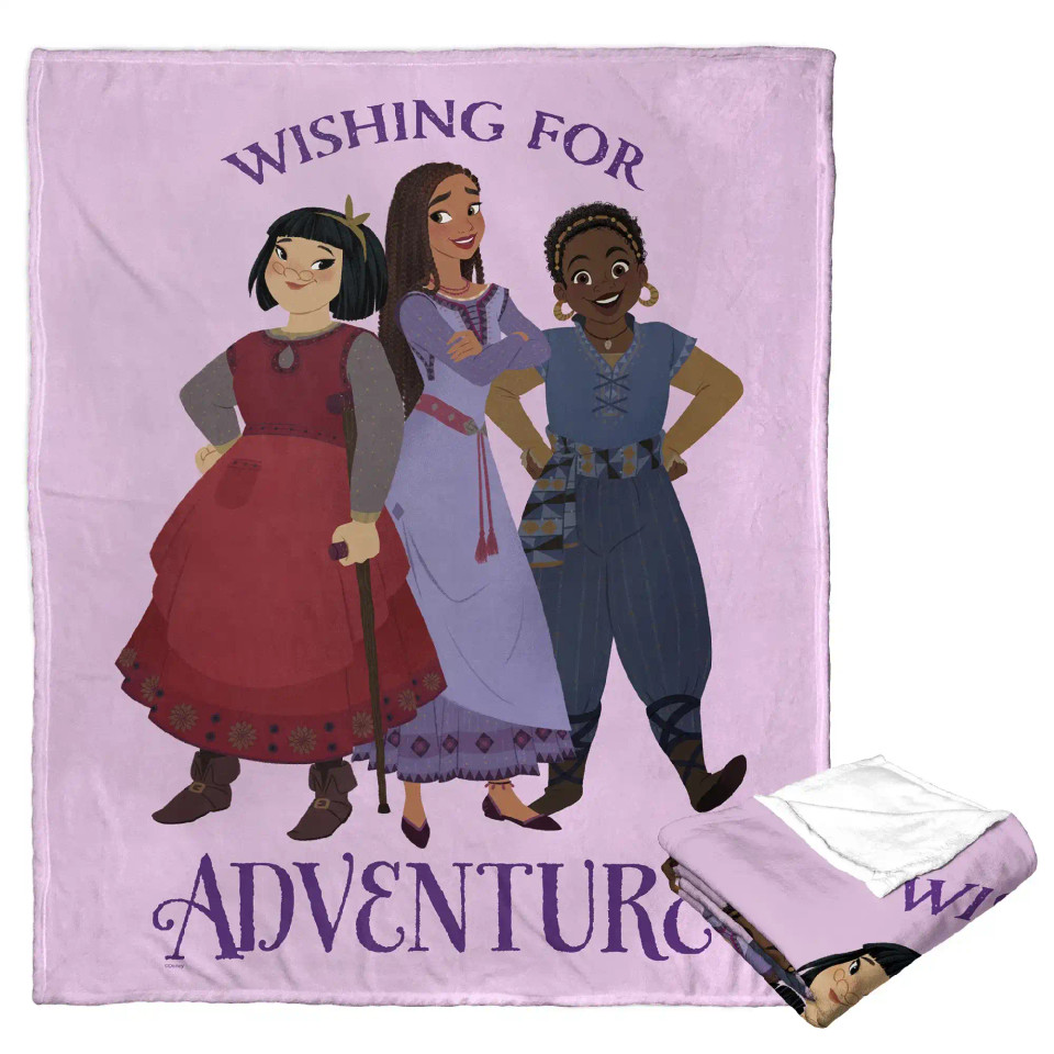 Disney Wish Adventure Silk Touch Throw Blanket