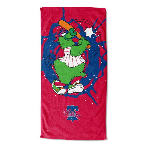 MLB Philadelphia Phillies Mascot Printed Beach Towel