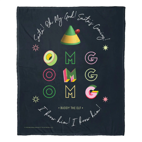 Warner Bros. Elf Omg Santa Silk Touch Throw Blanket