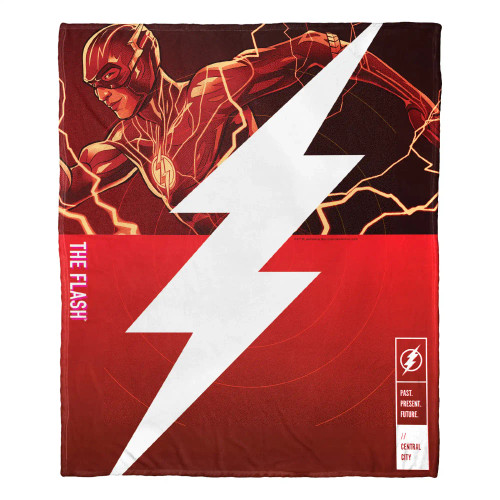 Warner Bros. The Flash Lightening Strike Silk Touch Throw Blanket