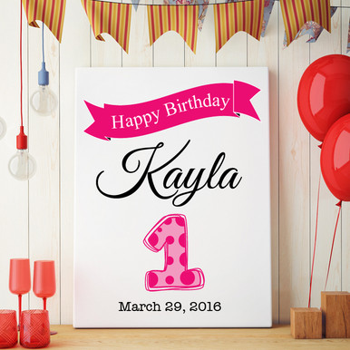 Personalized Birthday Number Sign - The Abby Smith Brands
