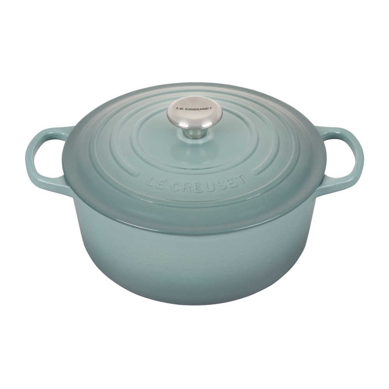 Le Creuset Round Dutch Oven In Sea Salt Chefs Corner Store