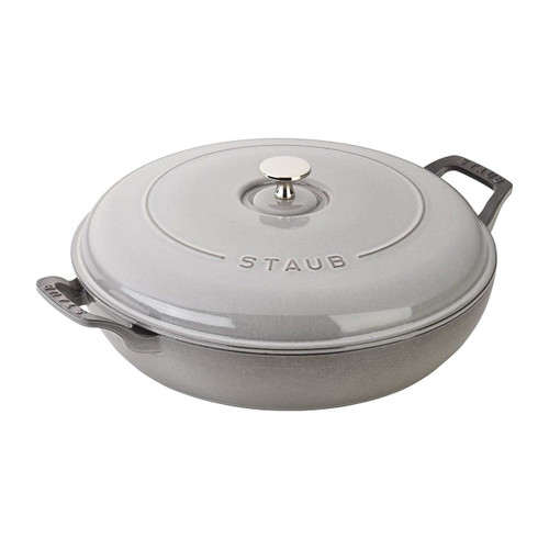 Staub Cast Iron Braiser in Graphite Grey | Chefs Corner Store