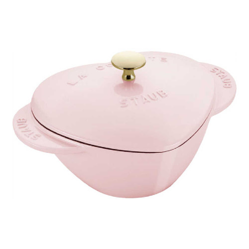 Staub Cast Iron Heart Cocotte in Pink Peony | Chefs Corner Store