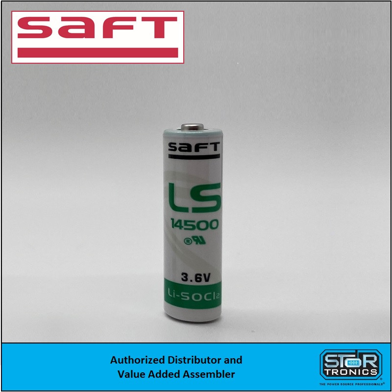 Saft LS14250 - 3.6 Volt Primary Lithium 1/2 AA Battery - NSN 6135-01 ...