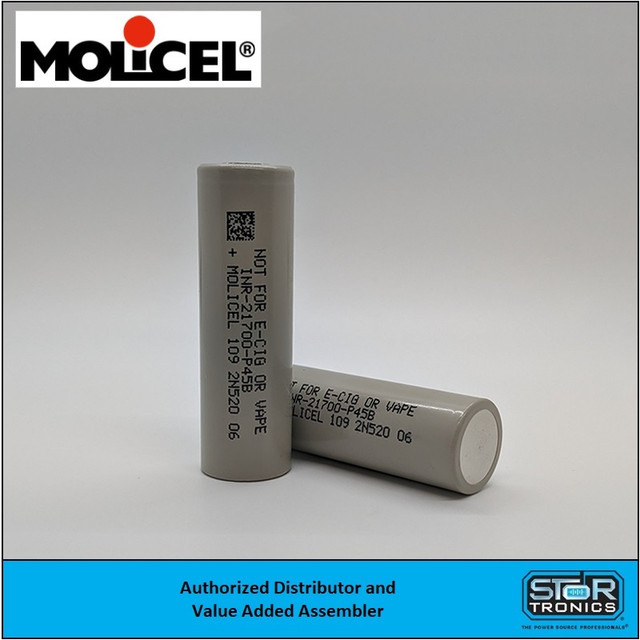 Molicel High Energy Density and High Power Density Rechargeable Lithium ...