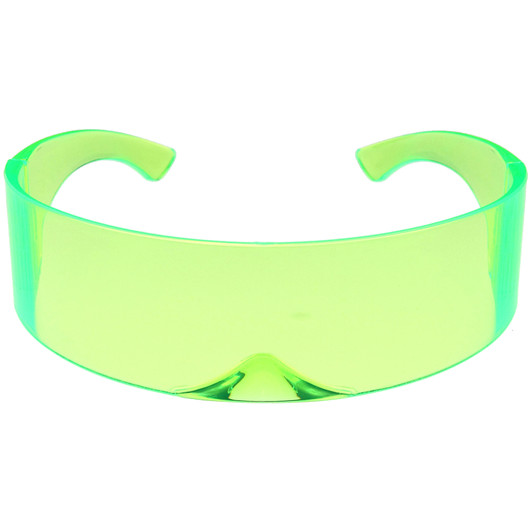 Futuristic Wrap Around Monoblock Shield Sunglasses
