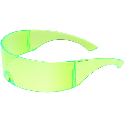 Futuristic Wrap Around Monoblock Shield Sunglasses
