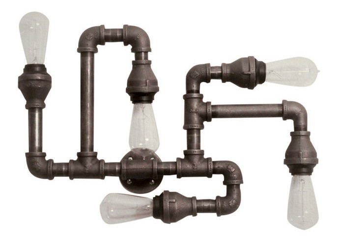 Galvanized Pipe Industrial Lighting - Edison light