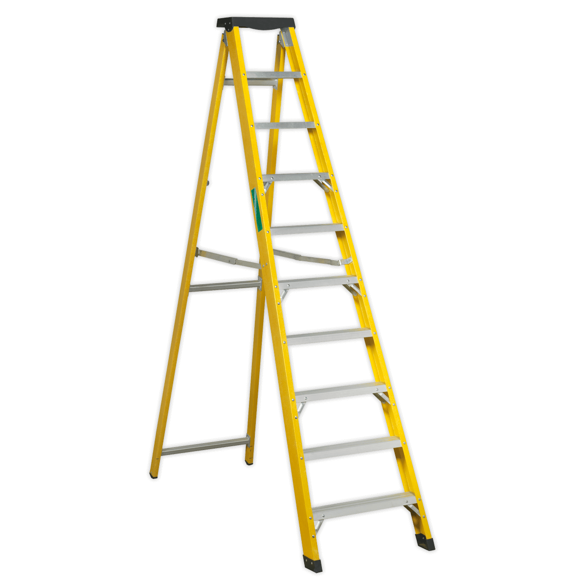 Sealey FSL10 Fibreglass Step Ladder 9-Tread EN 131 | Toolden