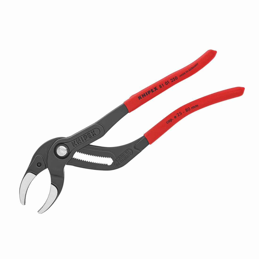 Knipex KPX8101250 Plastic Pipe Grip Pliers Black 250mm - 80mm Capacity ...