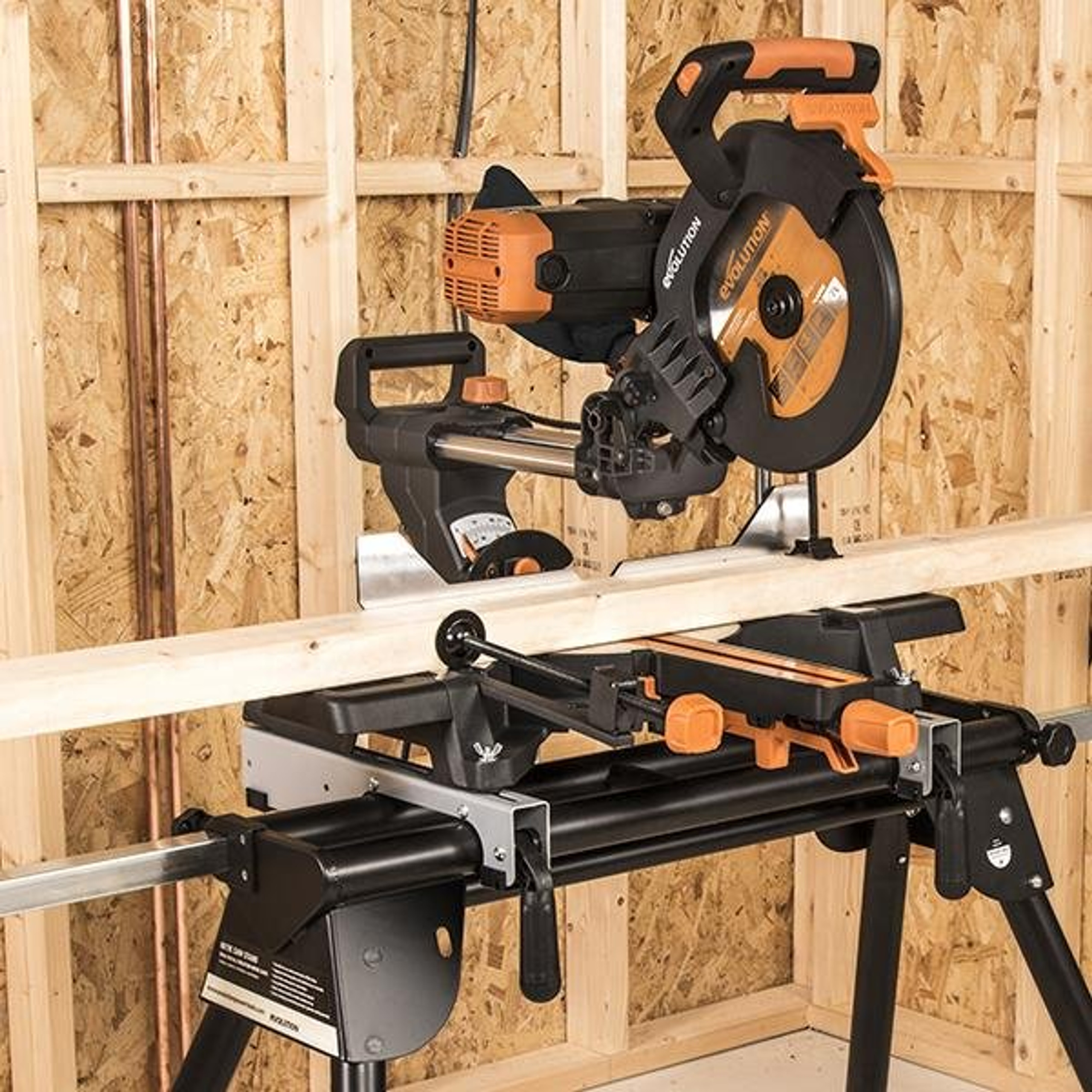 Evolution 255mm Double Bevel Sliding Mitre Saw 2000W 240V Toolden
