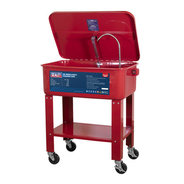 Sealey SM28 Mobile Parts Cleaning Tank 50L | Toolden