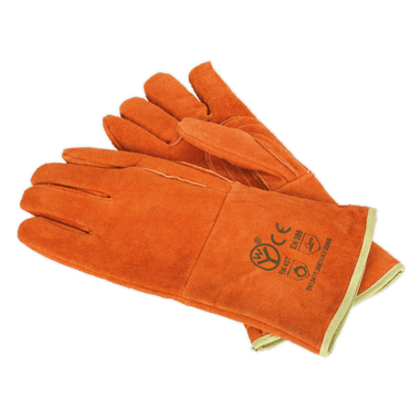 Sealey SSP151 Leather Welding Gauntlets Lined Heavy-Duty Extra-Large ...
