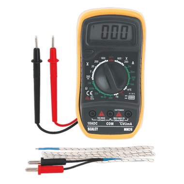 Sealey MM20 Digital Multimeter 8 Function with Thermocouple | Toolden