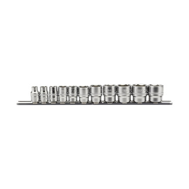 Draper Expert 16493 3/8" Sq. Dr. Imperial Socket Set on Metal Rail (11 ...
