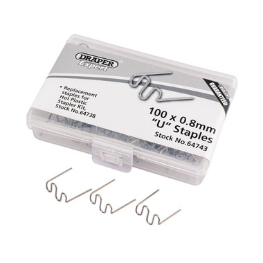 Draper 64743 0.8MM U Staples (50) | Toolden