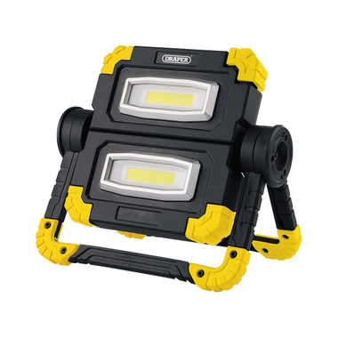 Draper 87696 10W COB LED Rechargeable Twin Work Light - 850 Lumens ...