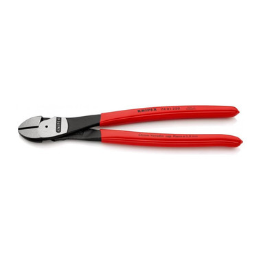 Knipex 74 01 250 High Leverage Diagonal Cutters PVC Grip 250mm | Toolden