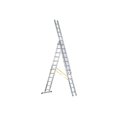 Zarges ZAR44842 D-Rung Combination Ladder 3-Part 3 x 12 Rungs | Toolden