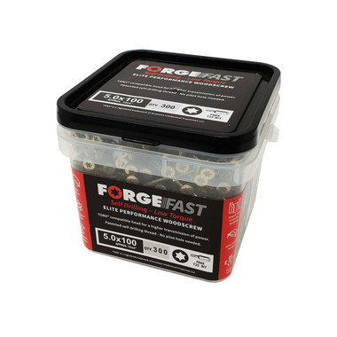 ForgeFast Torx Compatible Elite Performance Wood Screw ZY 5.0 x 80mm ...