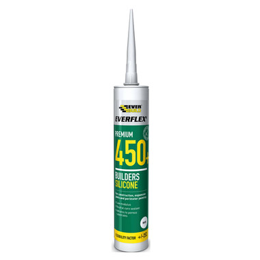 Everbuild Everflex 450 Builders Silicone Sealant Buff 300ml | Toolden