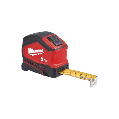 Milwaukee 4932464663 Autolock Tape Measure 5m (Width 25mm)(Metric Only ...