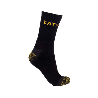 Caterpillar Premium Work Sock 3 Pair Pack Black - Itm | Toolden