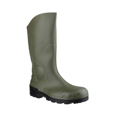 Dunlop Devon Full Safety Wellington Green/Black - 6.5 | Toolden