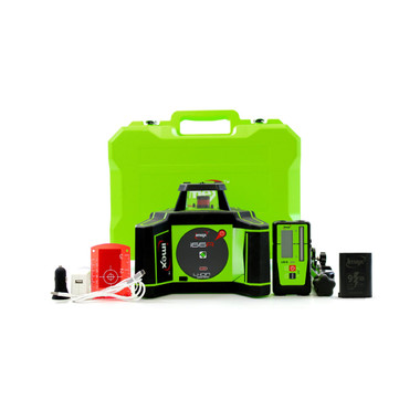 Imex i66R Rotating Red Laser Level with 2x 9.0Ah Batteries & LRX6 ...